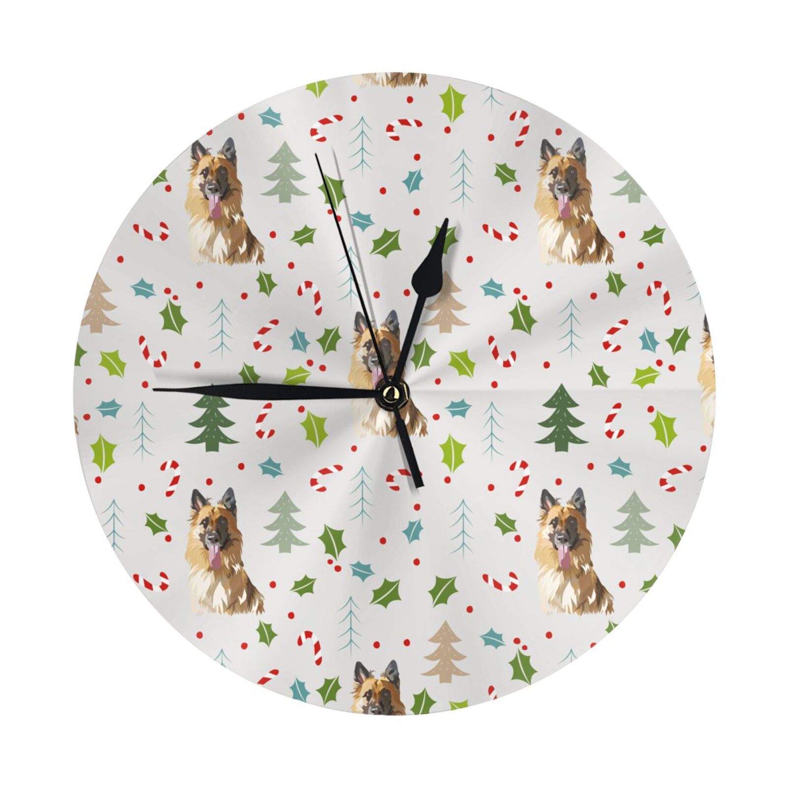 Wall Clock German Shepherd Dog No.1016 Wall Clocks Battery Operated ...