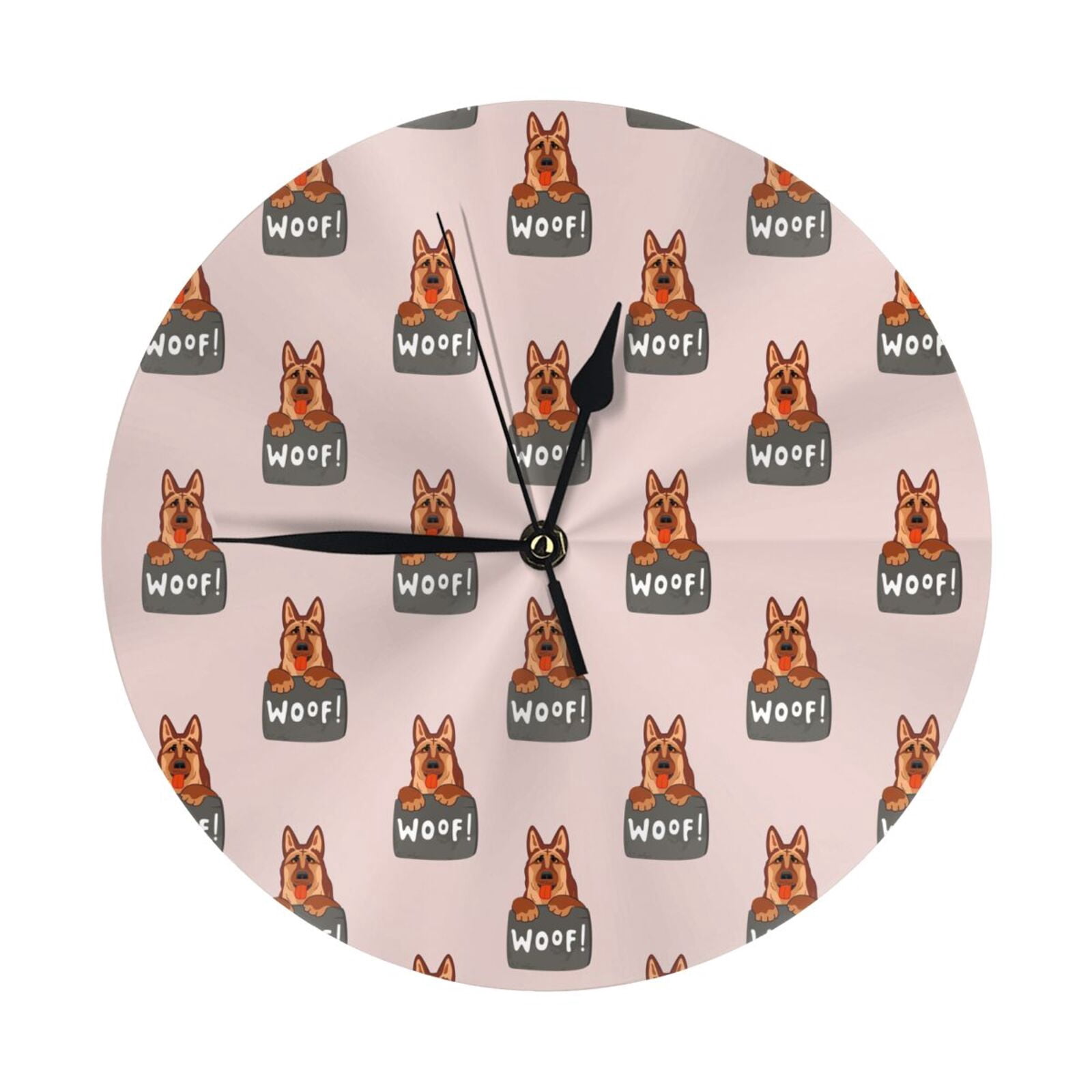 Wall Clock, German Shepherd Dog No.1021 Wall Clocks Battery Operated ...