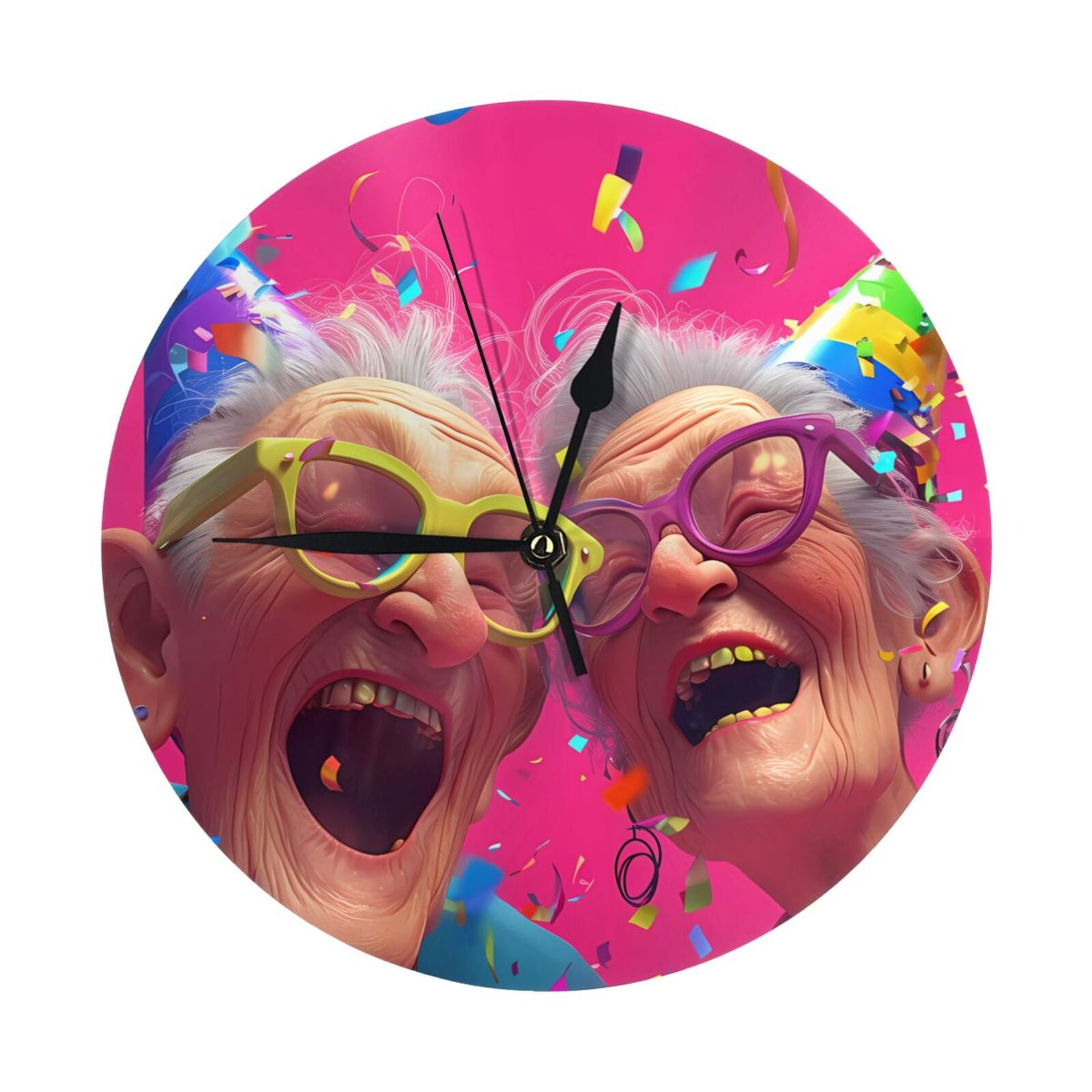 Wall Clock Happy Birthday No.102 Wall Clocks Battery Operated, Modern ...