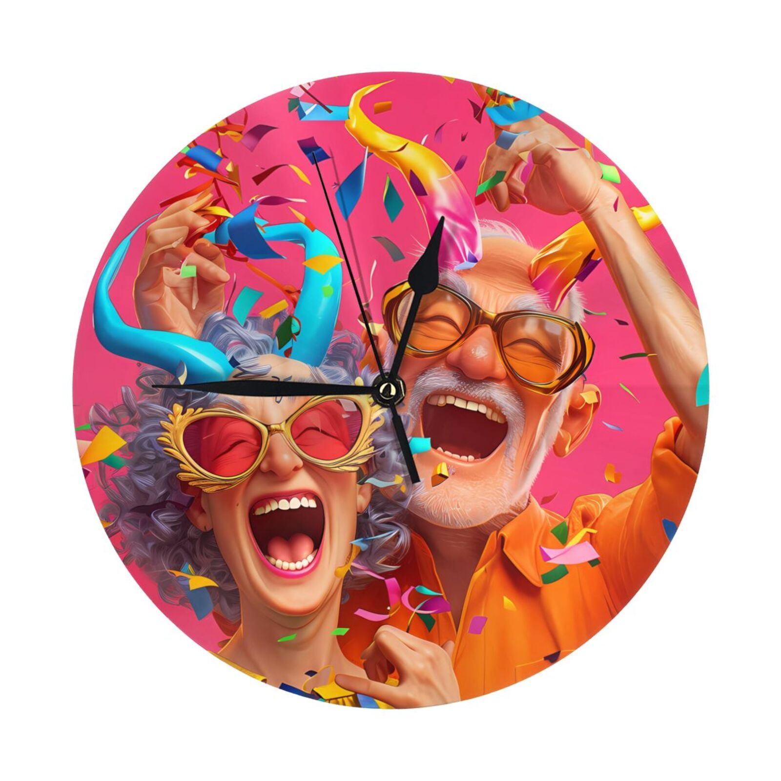 Wall Clock Happy Birthday No.103 Wall Clocks Battery Operated, Modern ...