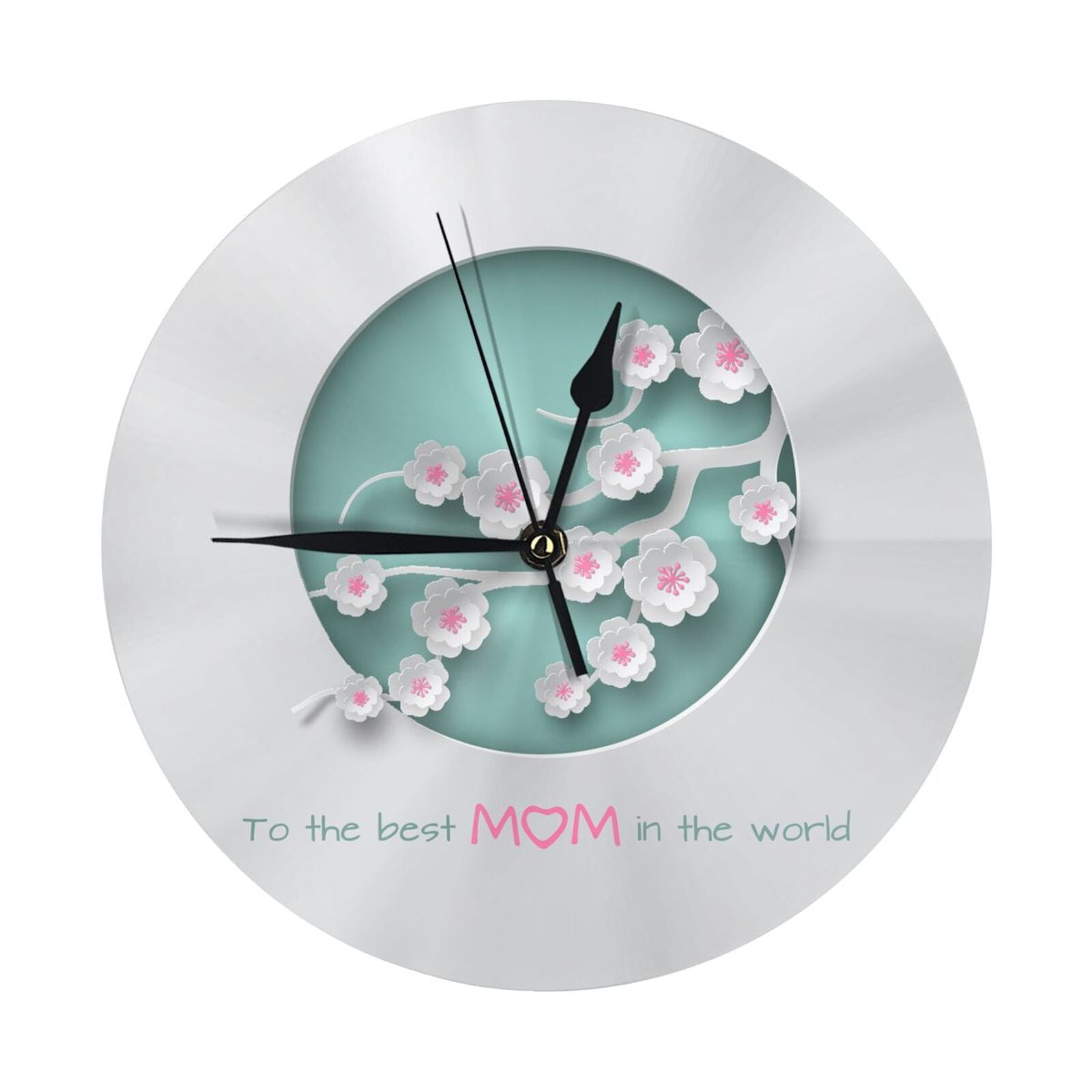 Wall Clock Happy Mother's Day (4) Wall Clocks Battery Operated, Modern ...