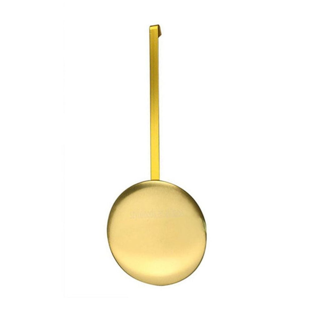 Wall Clock High Gloss Gold Metal Pendulum Swing Movement Quartz ...