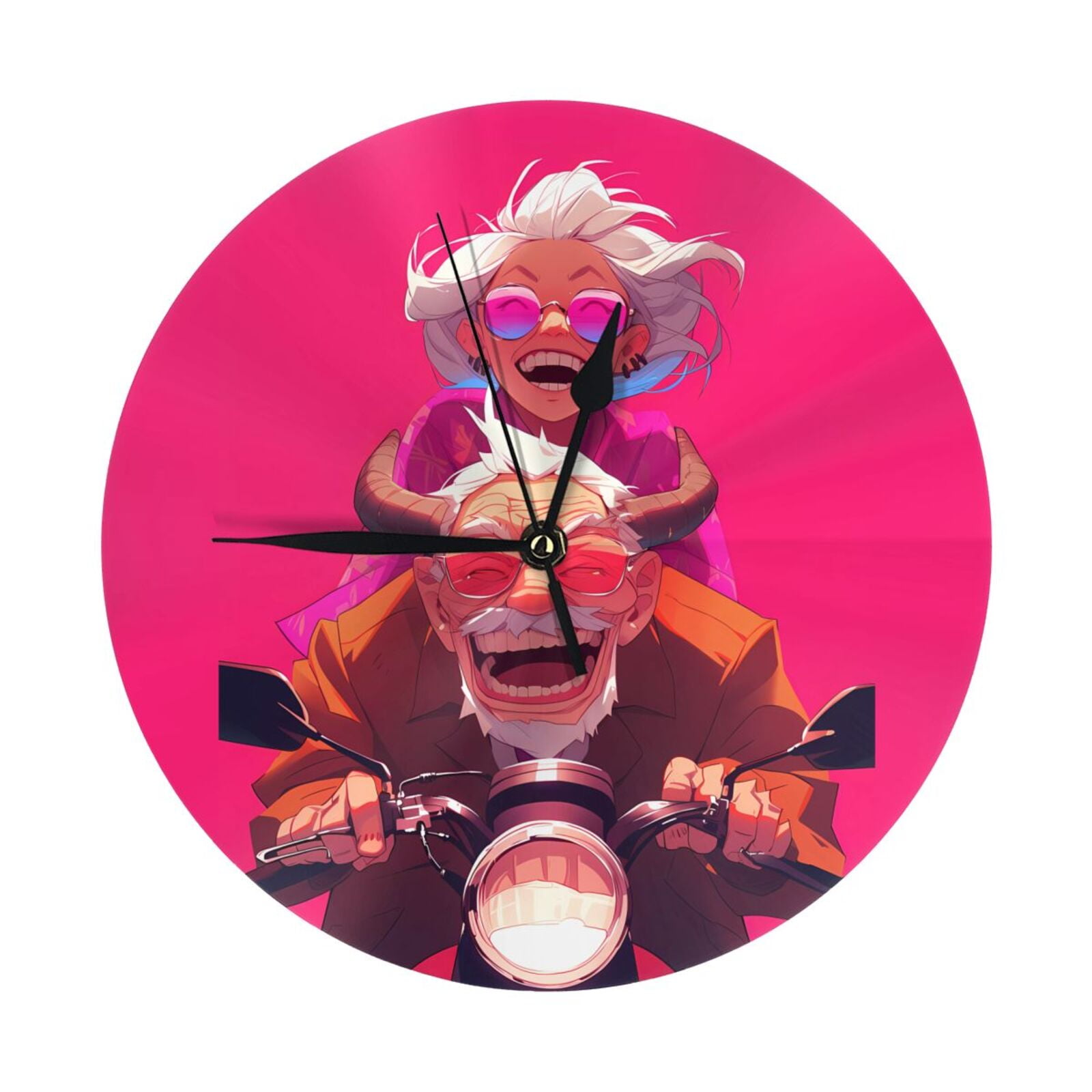 Wall Clock, Hip Hop People No.122 Wall Clocks Battery Operated Silent ...