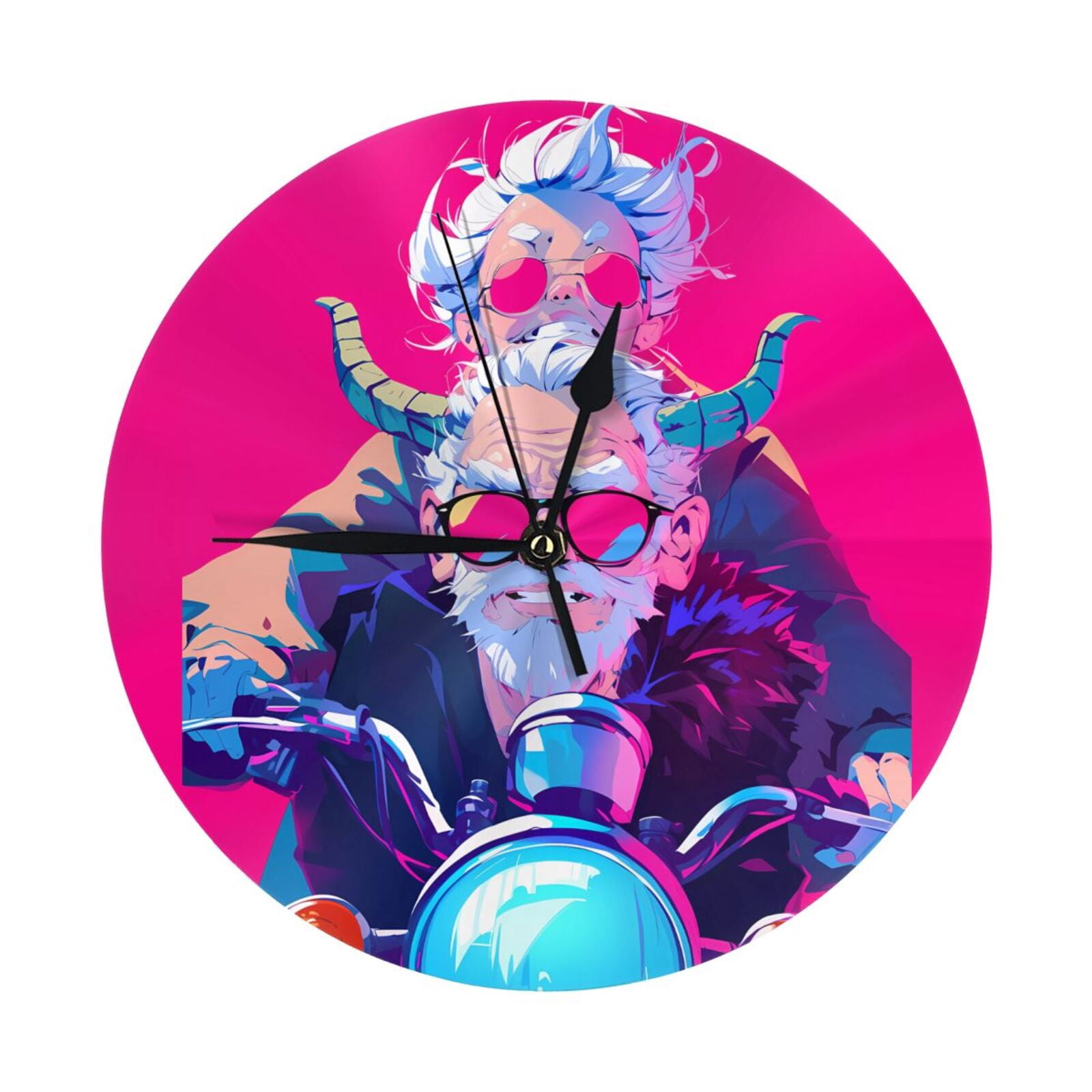Wall Clock, Hip Hop People No.124 Wall Clocks Battery Operated Silent ...