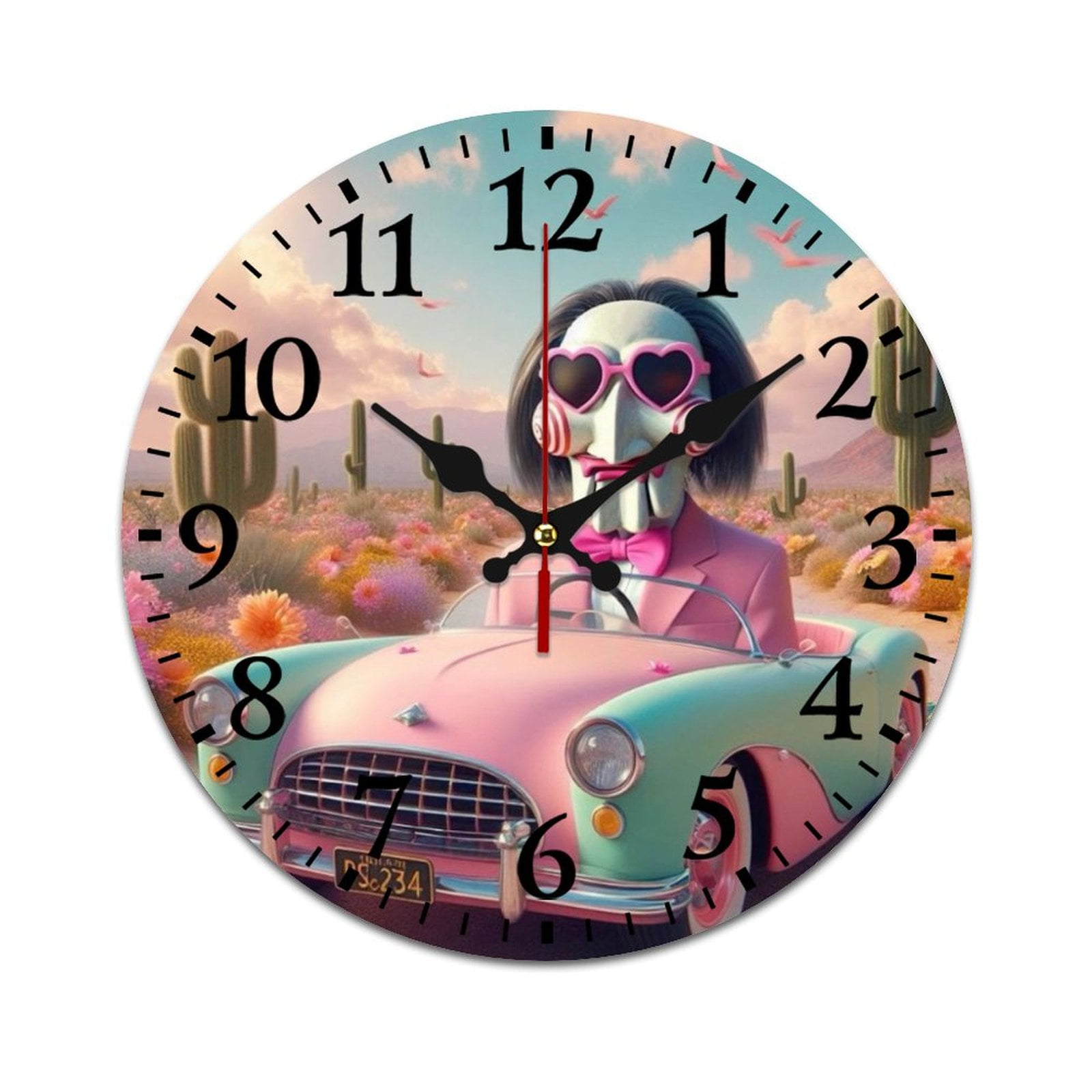 Wall Clock for Home Decoration, Modern Art Paintings Humorous and ...