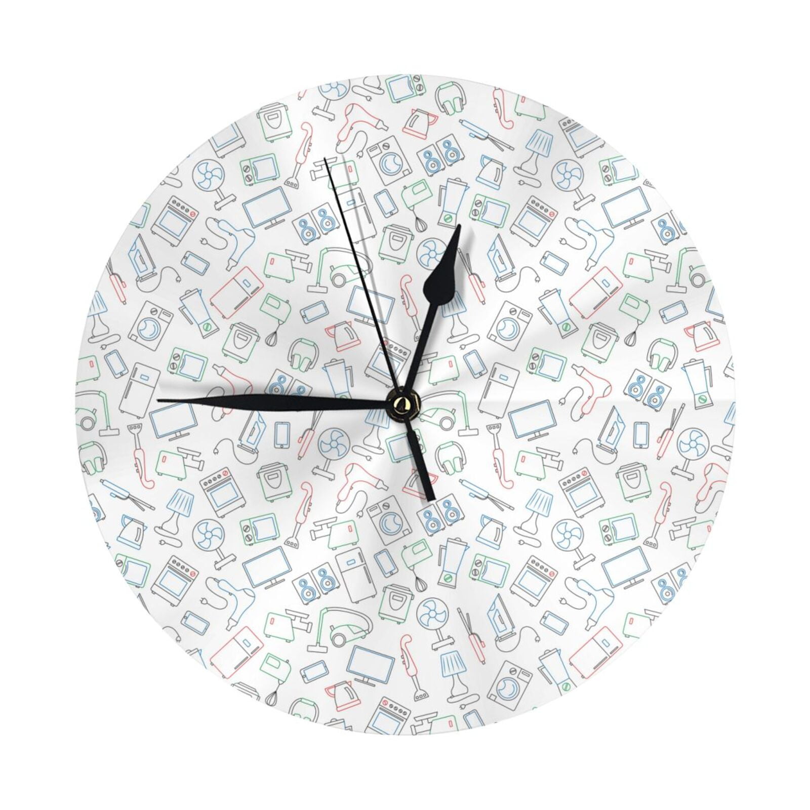 Wall Clock Household appliances Wall Clocks Battery Operated, Modern ...