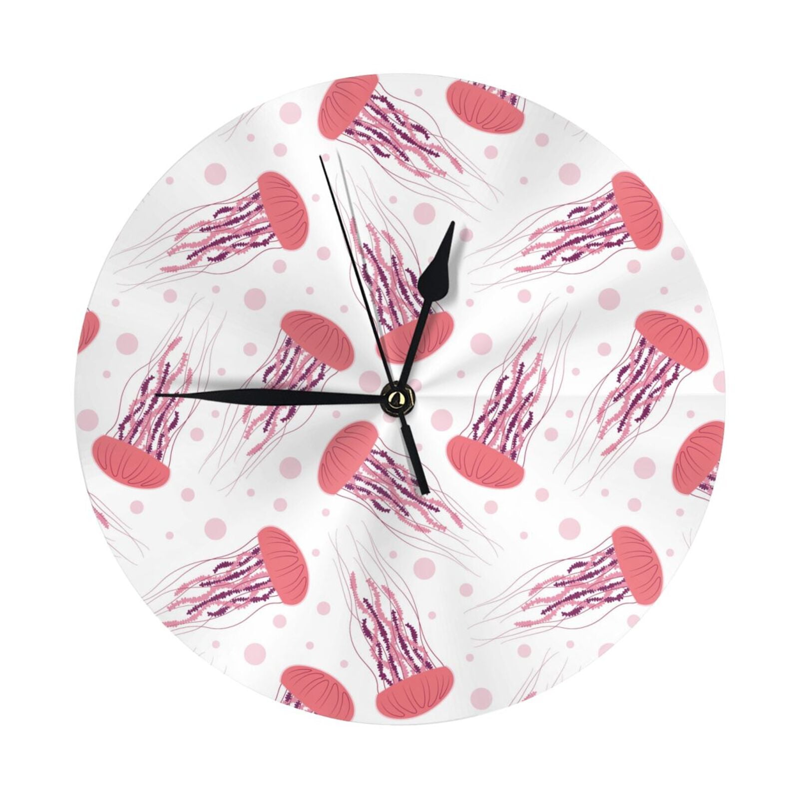 Wall Clock, Jellyfish Bubble Wall Clocks Battery Operated Silent ...