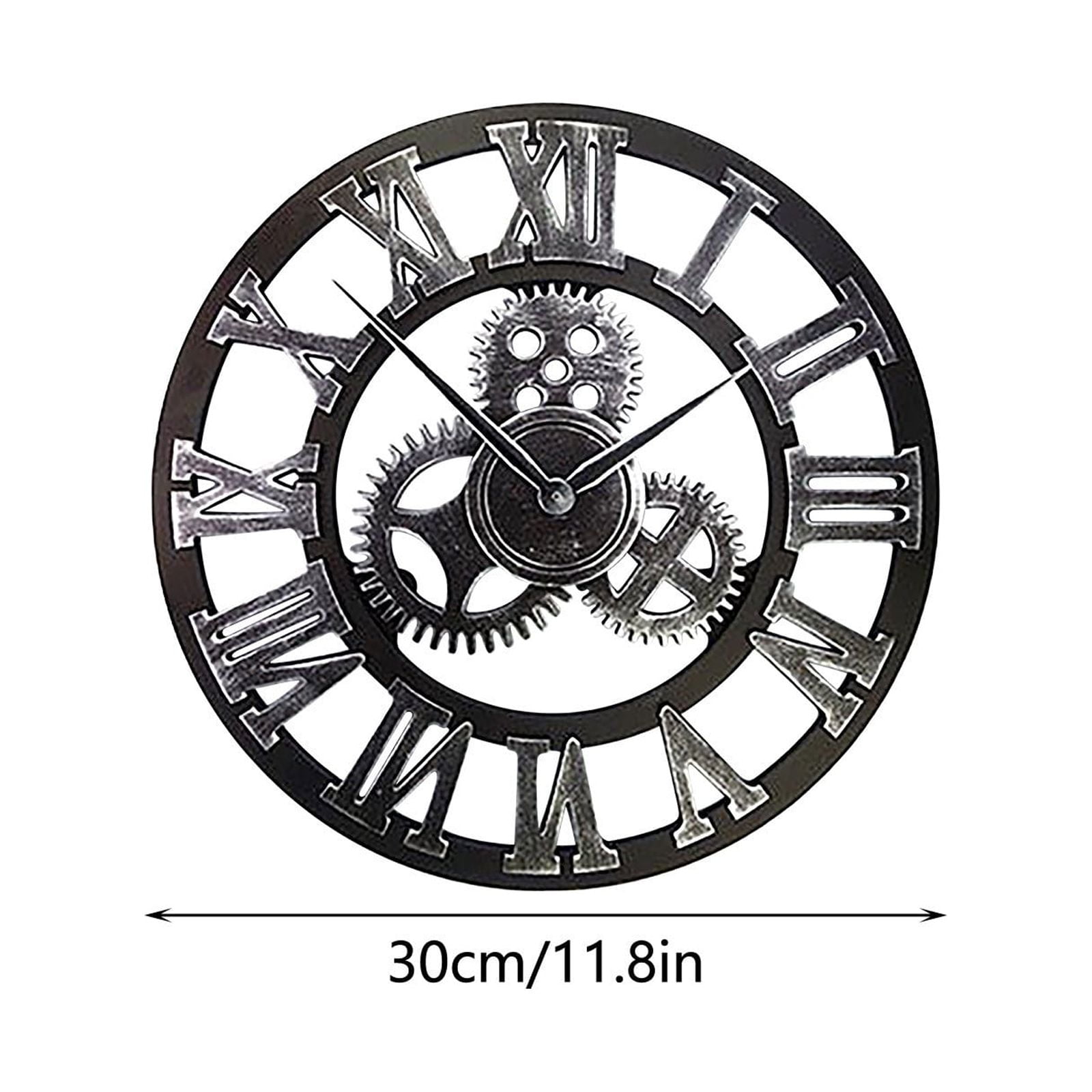Wall Clock,Lucky Cat LED Lights Transparent Wall Clock,Black,Chart ...