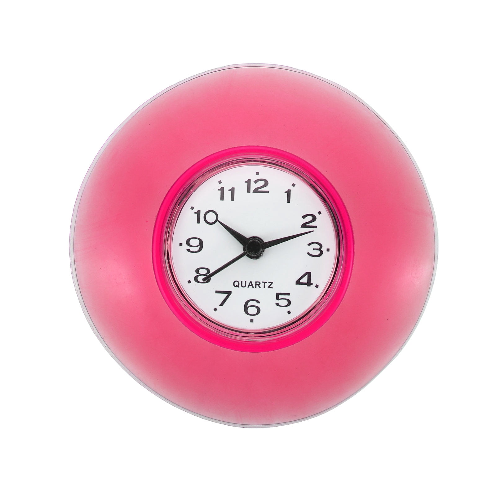 Wall Clock Mini Cute Bathroom Mirror Suction Waterproof Shower Clock ...