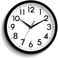 Uxcell 12" Analog Dial Wall Clock, Silent Non Ticking, Battery Operated ...