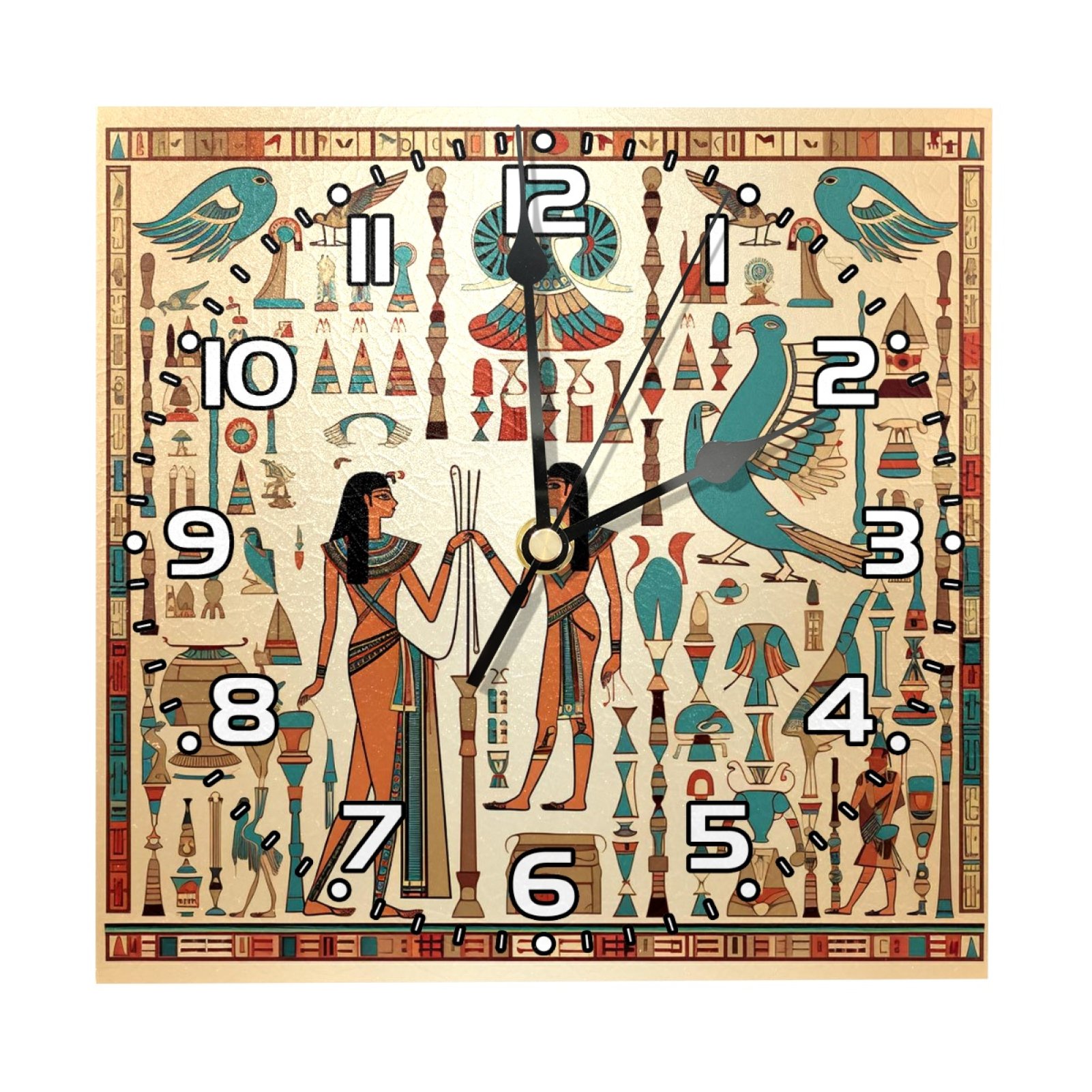 Wall Clock Modern Clocks Battery Operated Square Silent Clock 7.87 in ...