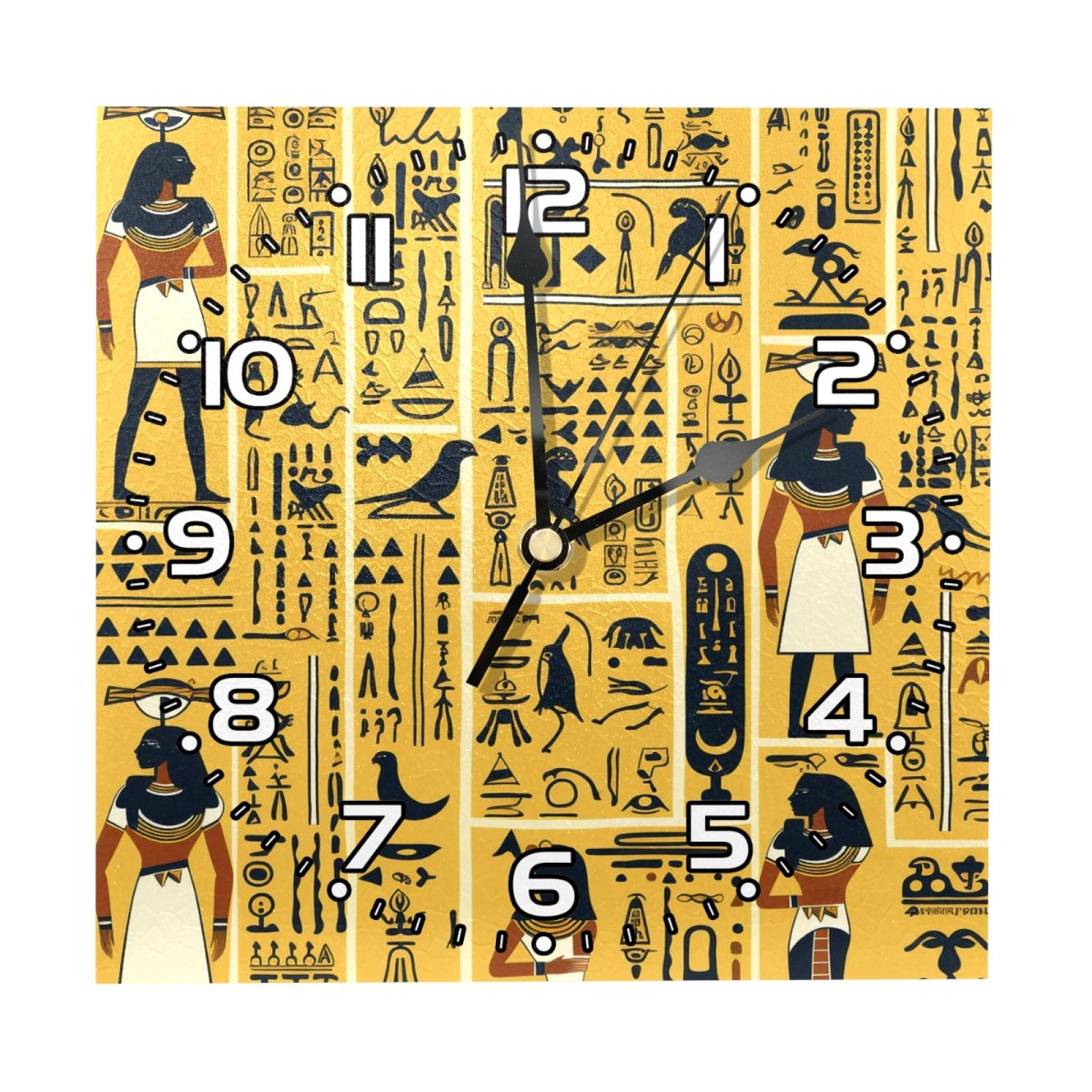 Wall Clock Modern Clocks Battery Operated Square Silent Clock 7.87 in ...