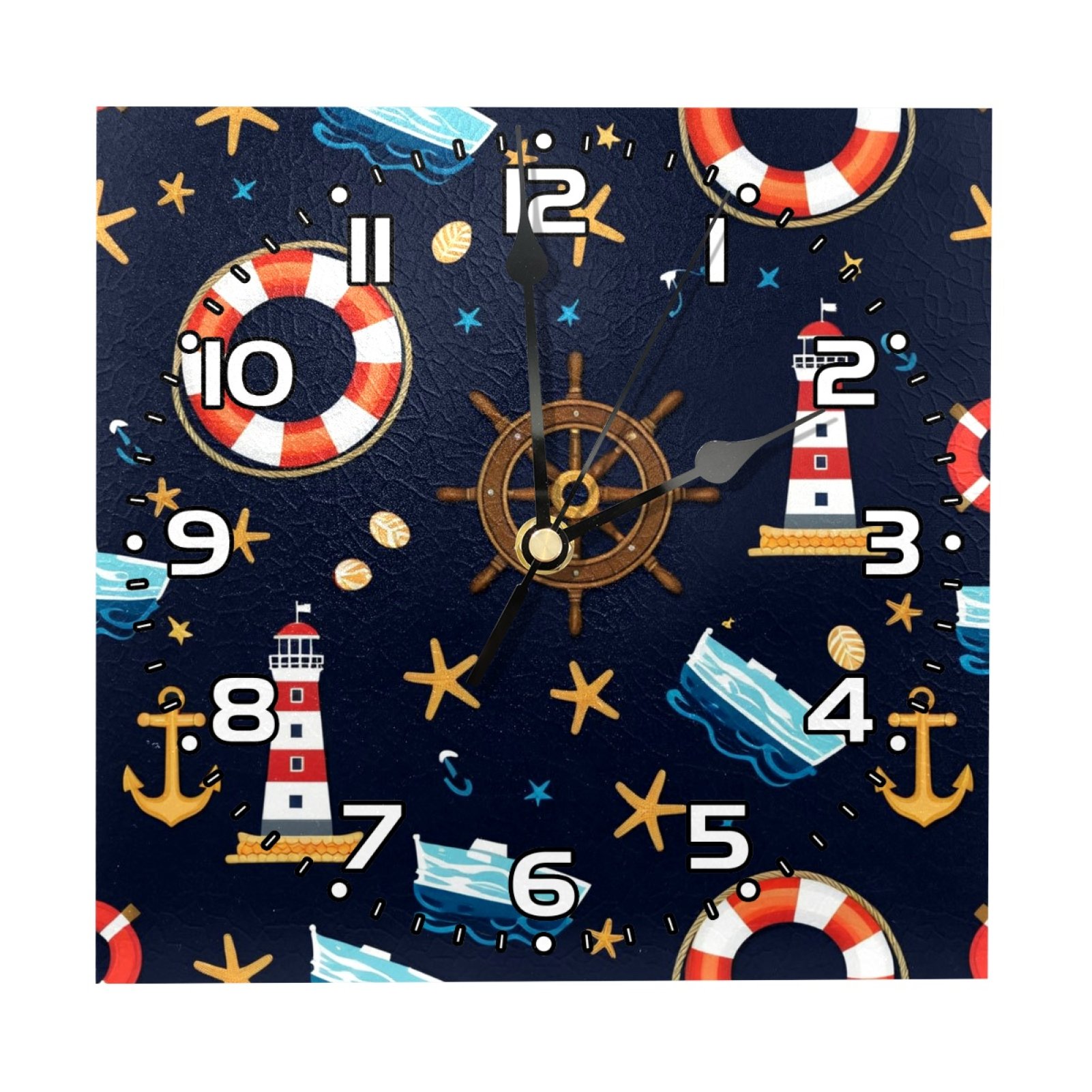 Wall Clock Modern Clocks Battery Operated Square Silent Clock 7.87 in ...