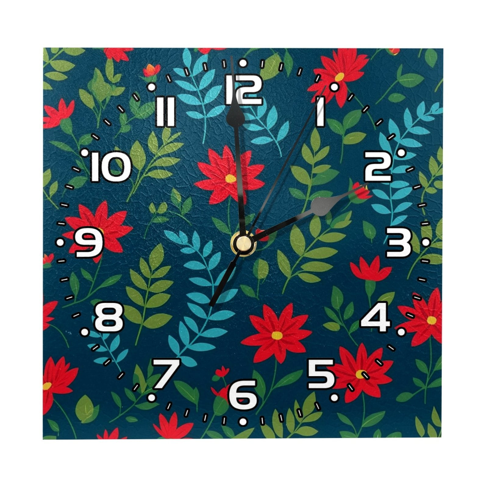 Wall Clock Modern Clocks Battery Operated Square Silent Clock 7.87 in ...