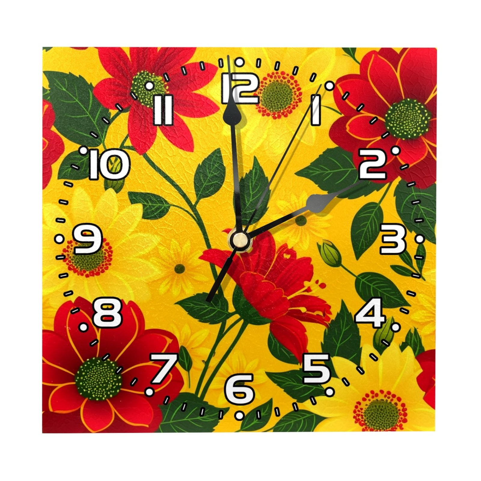 Wall Clock Modern Clocks Battery Operated Square Silent Clock 7.87 in ...