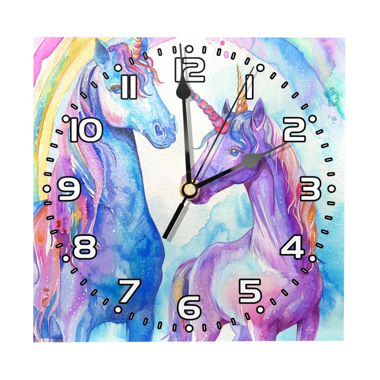 Wall Clock Modern Clocks Battery Operated Square Silent Clock 7.87 in ...
