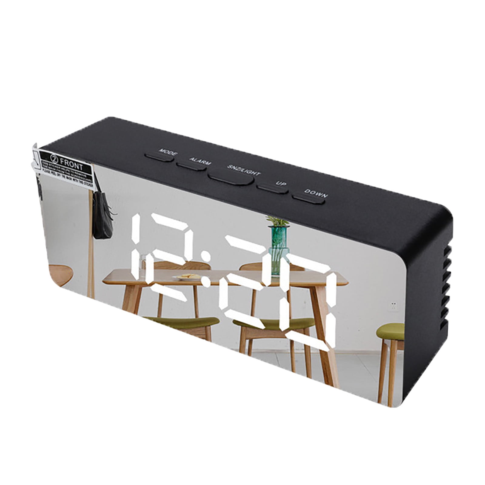 Wall Clock Modern Minimalist Grandfather Clock Led Clock Fan Mini Usb Powered Led Cooling ...