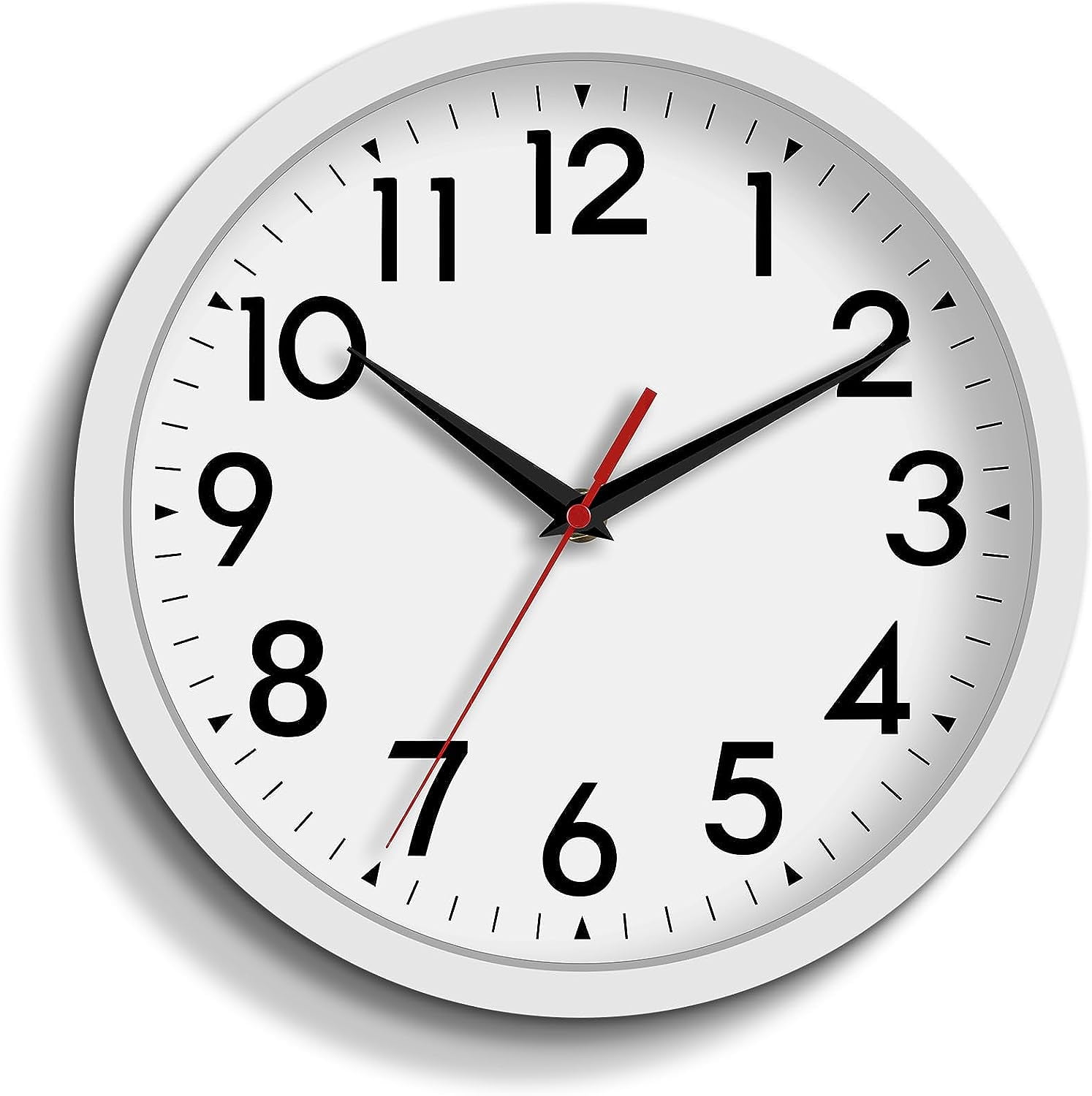 Wall Clock, Modern Wall Clocks Battery Operated, 10 Inch Simpel Silent ...