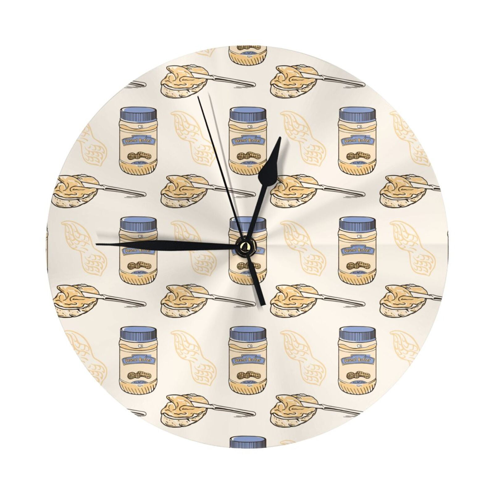 Wall Clock, Peanuts Wall Clocks Battery Operated Silent Kitchen Office ...