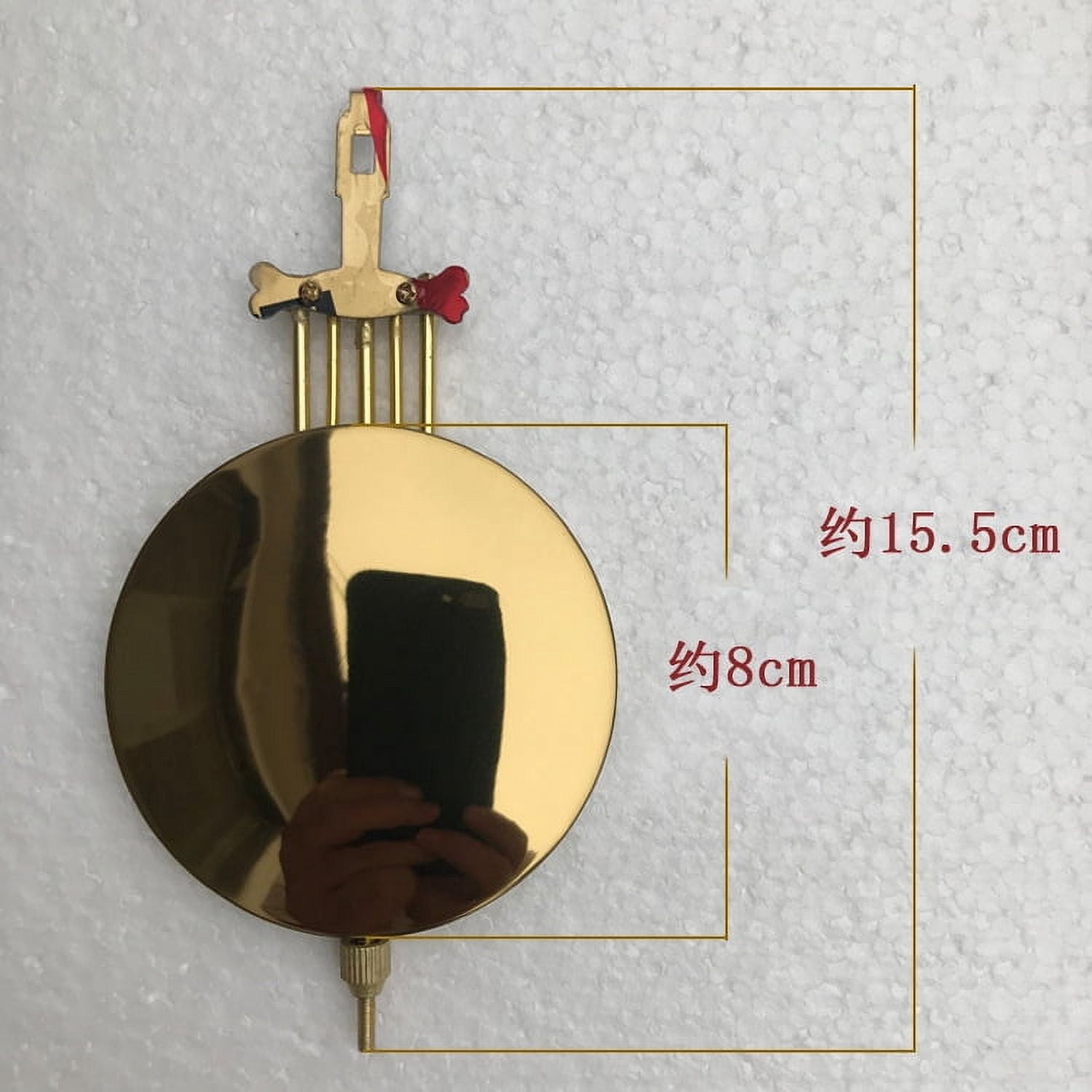 Golden Iron Clock Pendulum Ornament with Movement for Clock Use 1 Piece ...