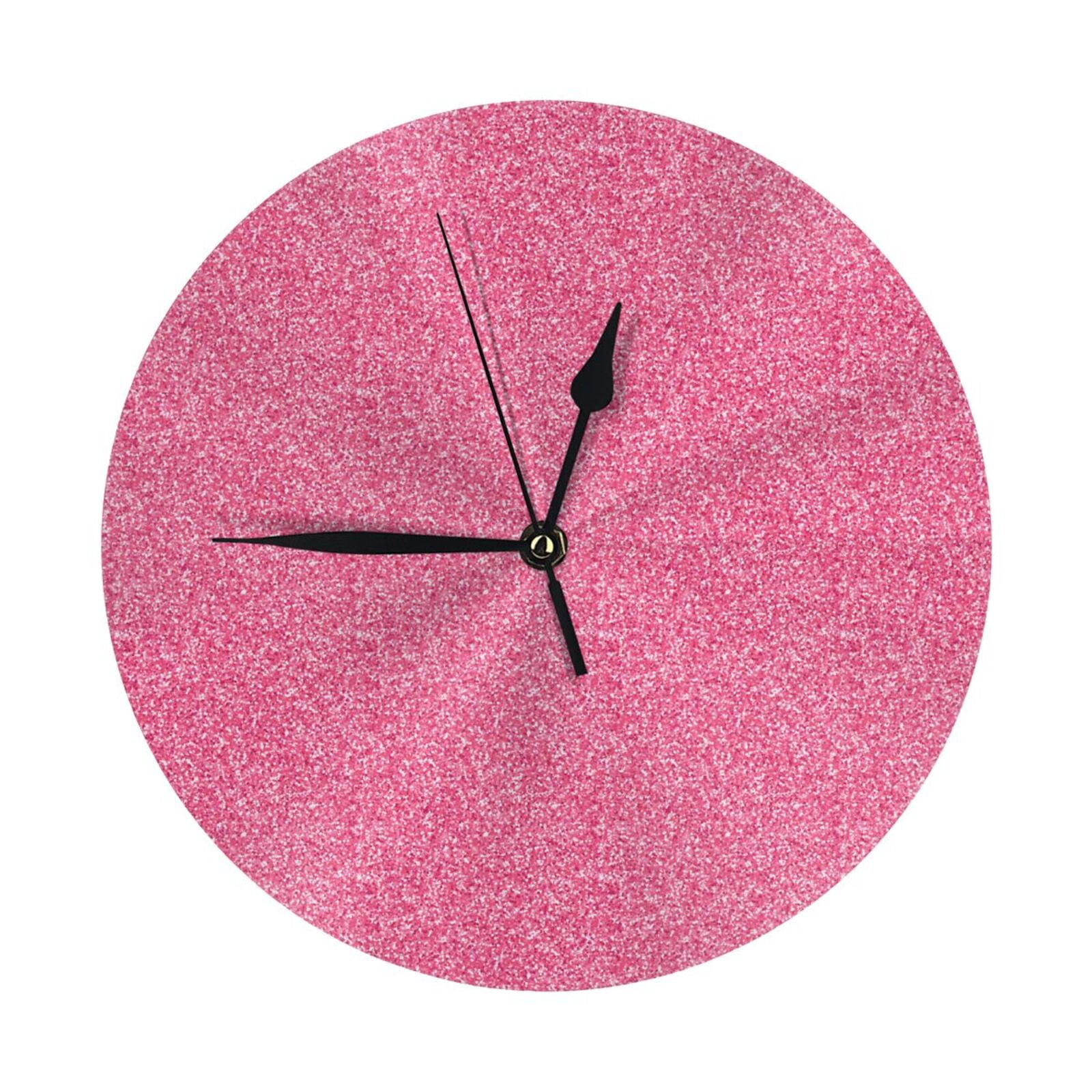 Wall Clock Red Glitter Lightning Wall Clocks Battery Operated, Modern ...