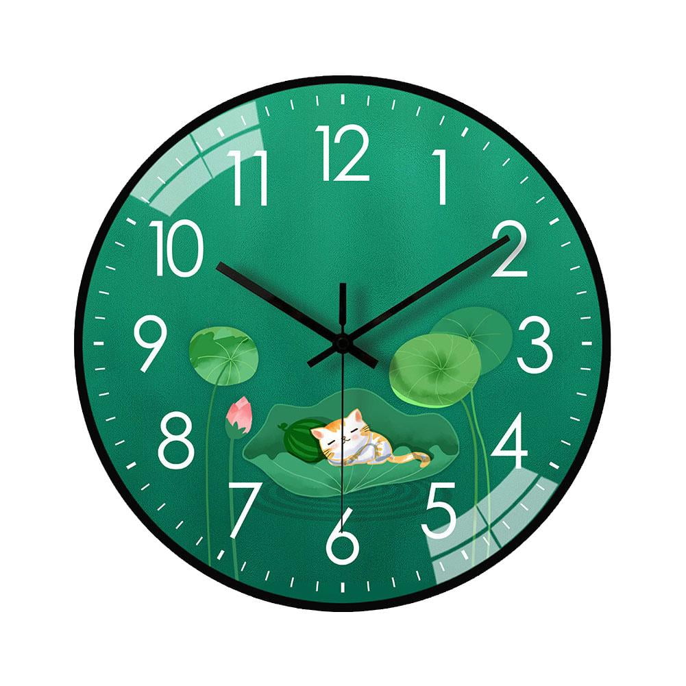 Wall Clock Round Modern Minimalist Marker Kitchen Home Office Clocks ...