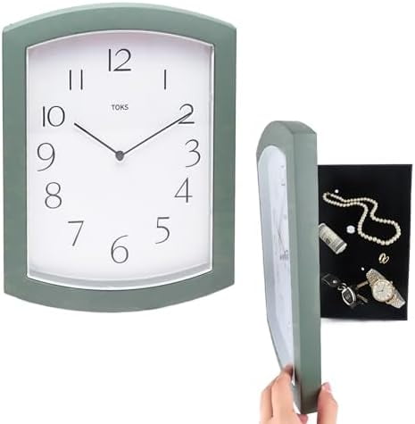 Wall Clock with Secret Compartment, Hidden Clock Safe with Storage ...