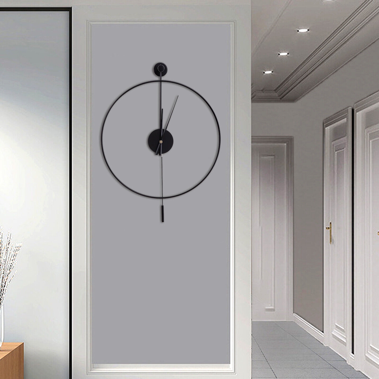 Wall Clock Silent Quartz Movement Accurate Timekeeping For Hallway ...