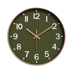 Clockswise White 8-In Analog Clock – Silent, Non-Ticking for Wall ...