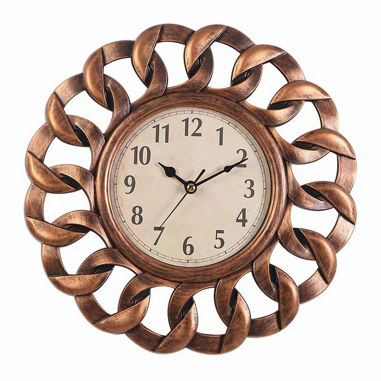 Wall Clock, Small Wall Clocks Battery Operated 10 Inch, Retro Wall ...
