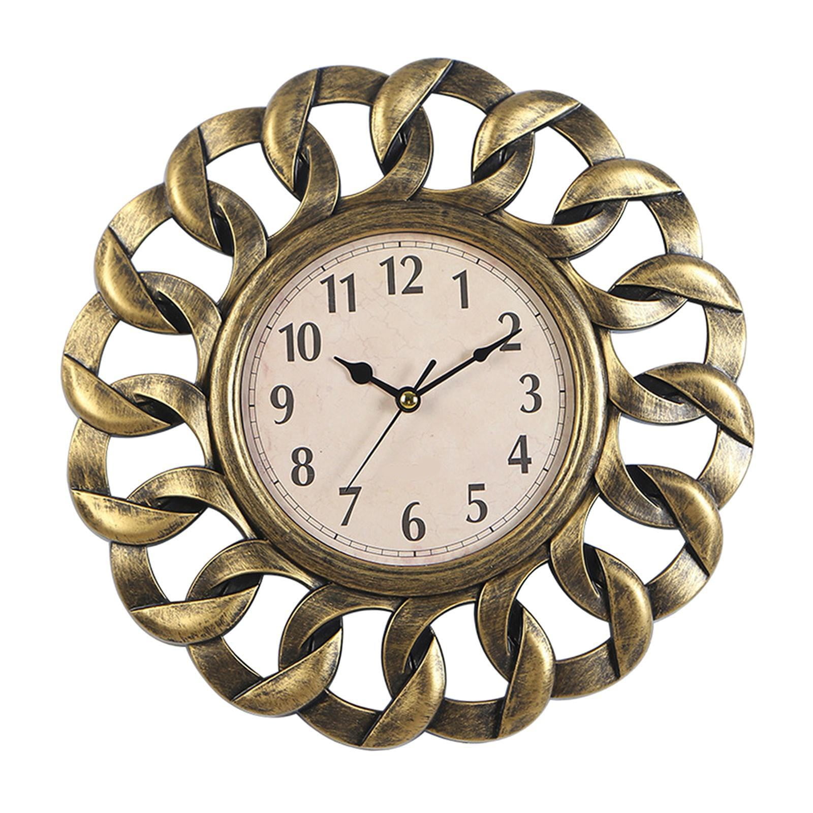 Wall Clock, Small Wall Clocks Battery Operated 10 Inch, Retro Wall ...