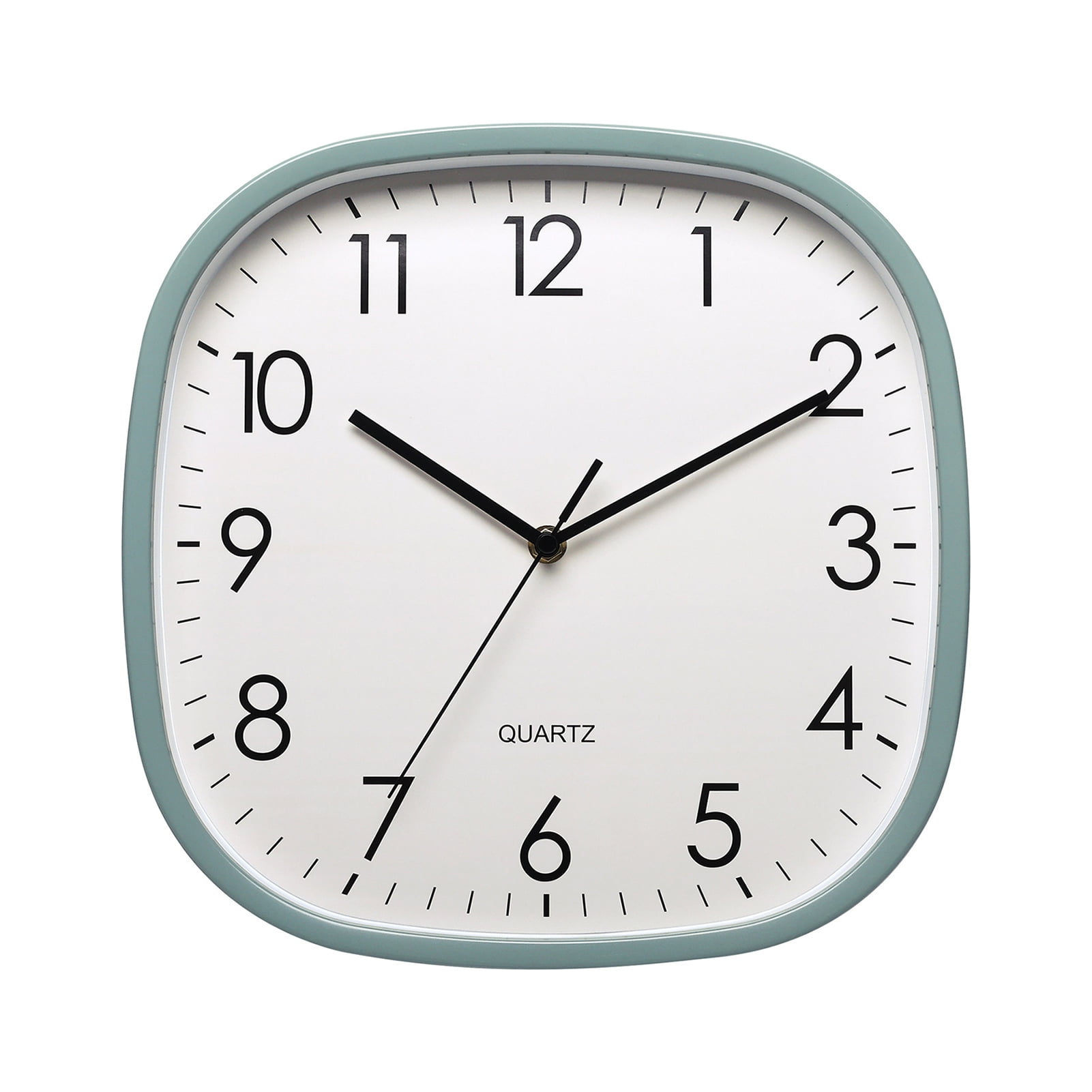 Wall Clock Square Shape Silent Non-Ticking Quartz Movement High ...