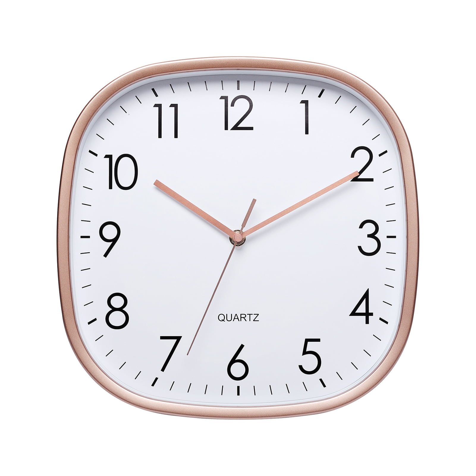 Wall Clock Square Shape Silent Non-Ticking Quartz Movement High ...