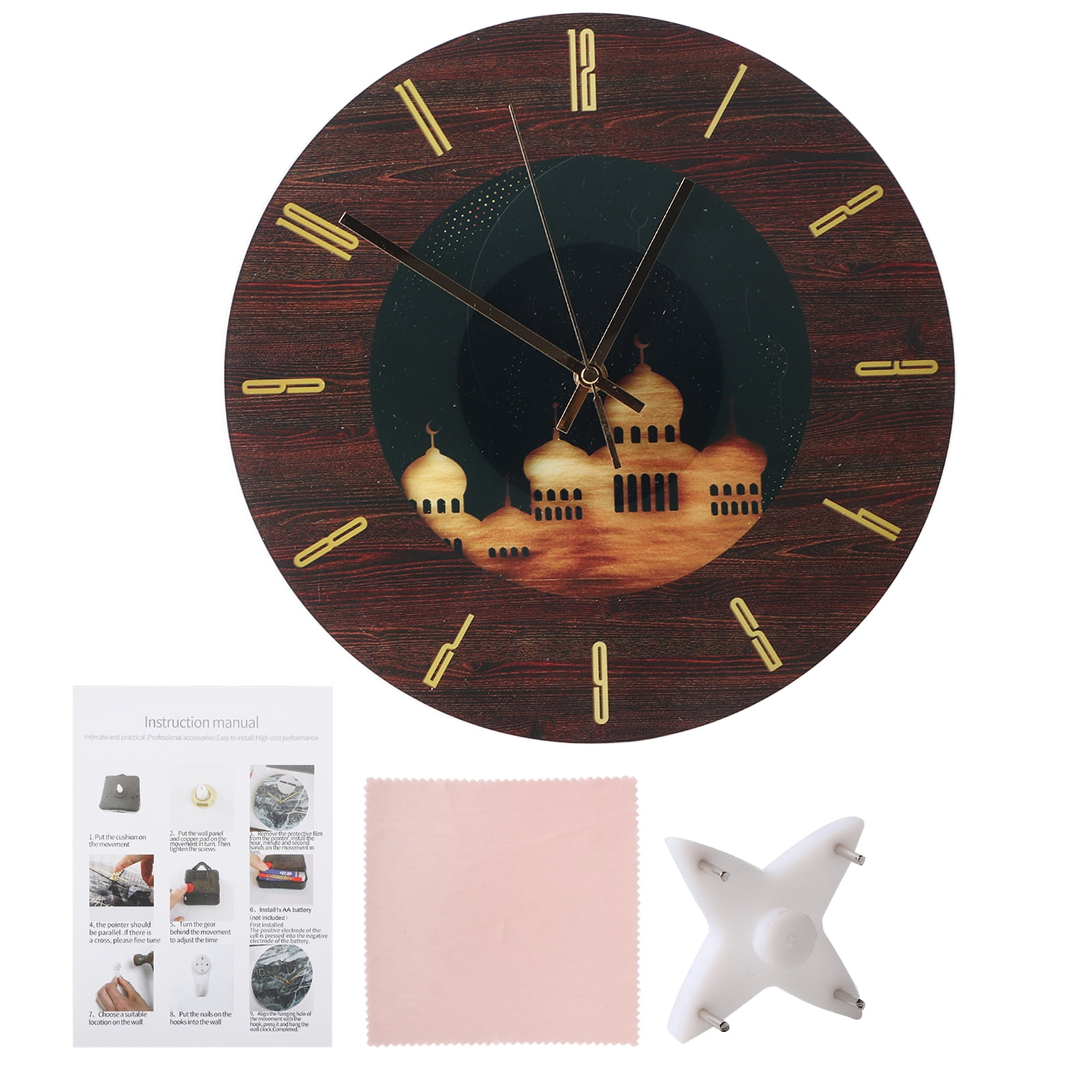 Wall Clock Stereoscopic Acrylic Clock Bedroom Living Room Decorative ...