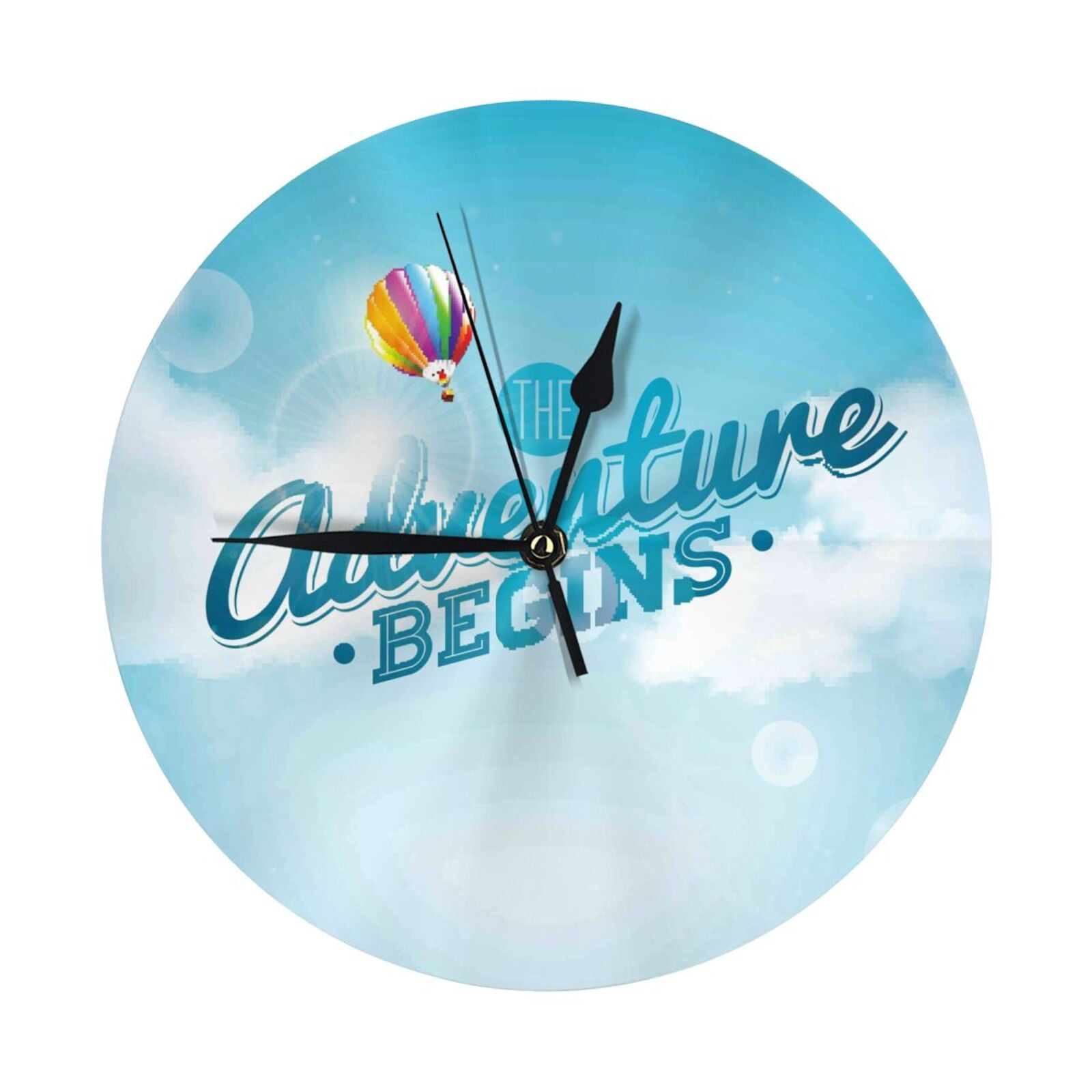 Wall Clock, The Travel Adventure Begins Wall Clocks Battery Operated ...