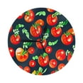Wall Clock, Tomatoes Wall Clocks Battery Operated Silent Kitchen Office Wall Clock Decorative ...