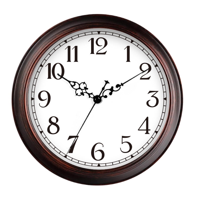 Wall Clock, Vintage Wall Clocks Battery Operated Quartz Silent Non ...