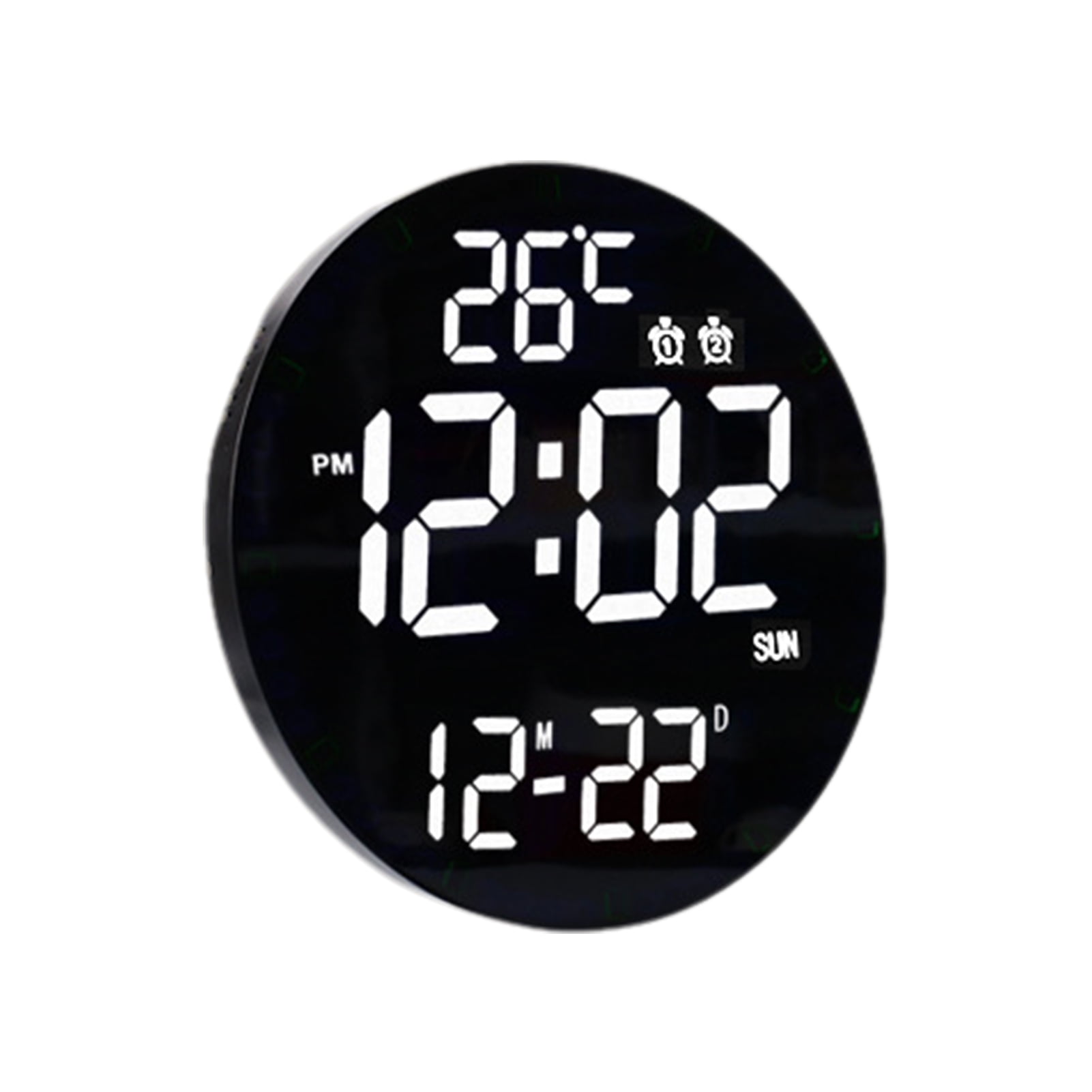 Wall Clock With Week Display And Three Levels Brightness Adjustment ...