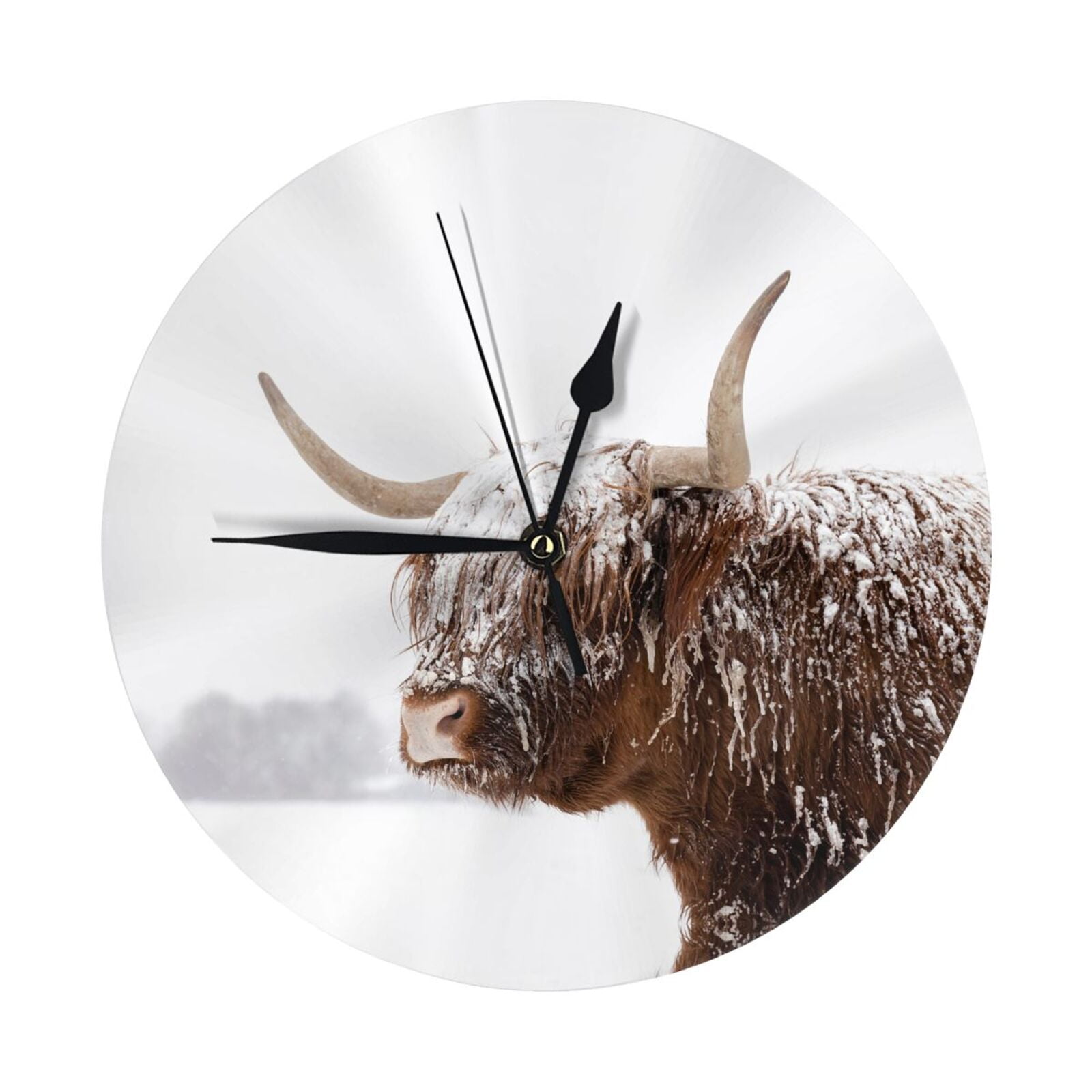 Wall Clock Yak (4) Wall Clocks Battery Operated, Modern Wall Clock for ...