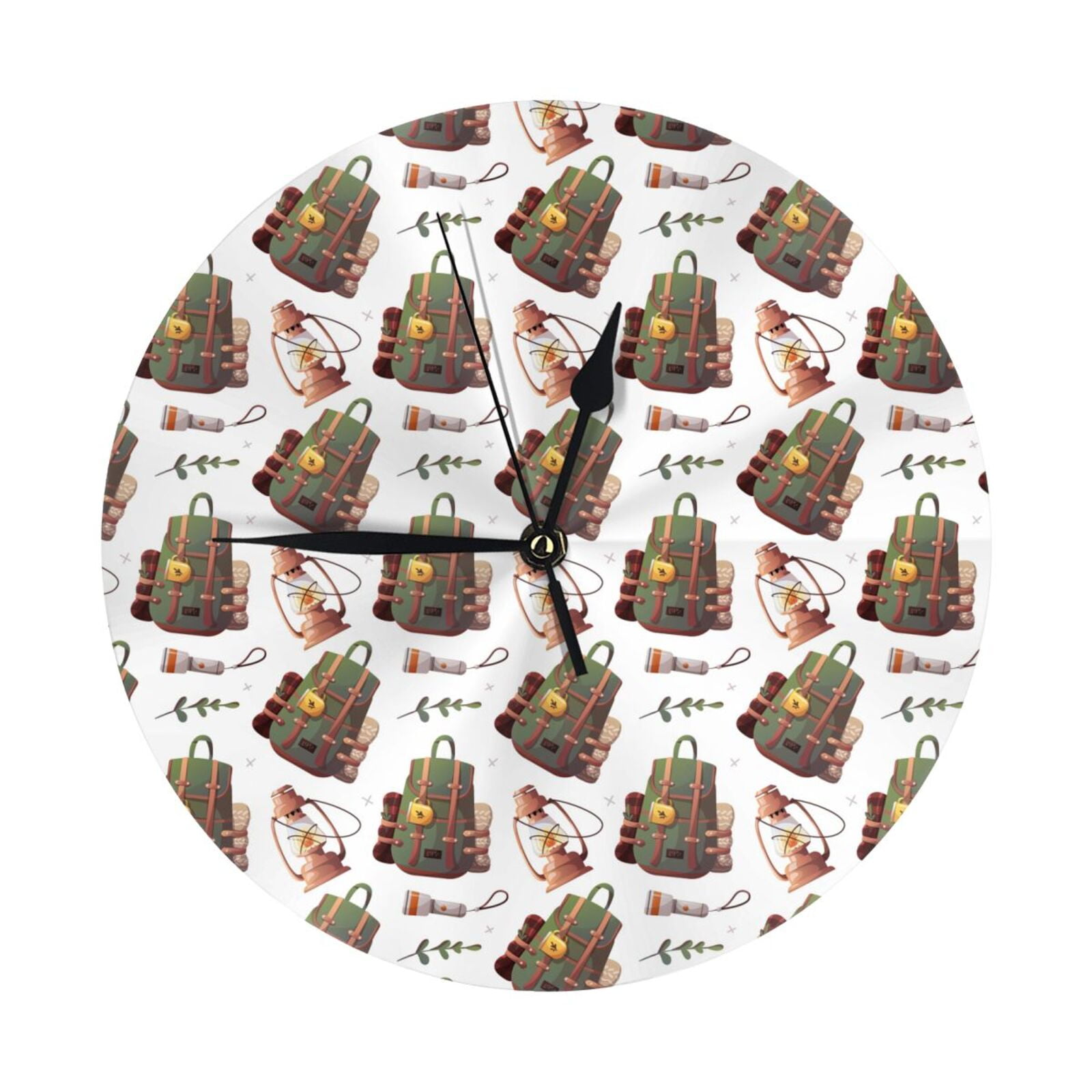 Wall Clock, bag Light Bulb vintage Wall Clocks Battery Operated Silent ...