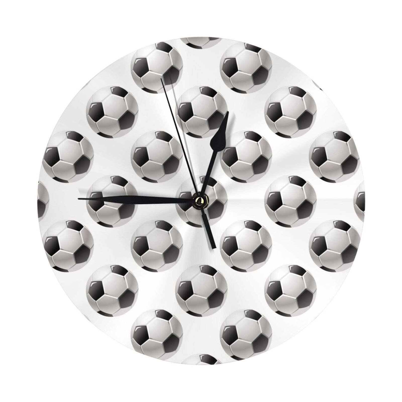 Wall Clock, football soccer ball cute Wall Clocks Battery Operated ...