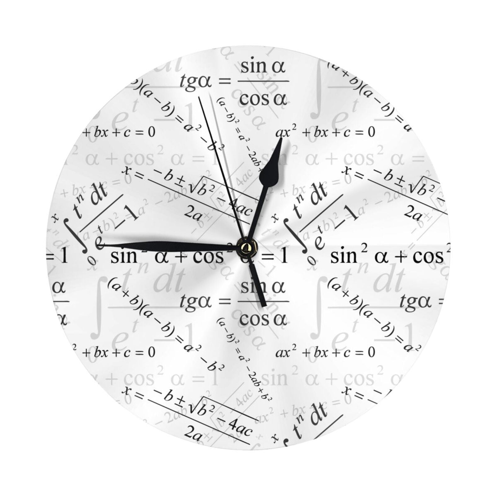 Wall Clock formula Math design Wall Clocks Battery Operated, Modern ...