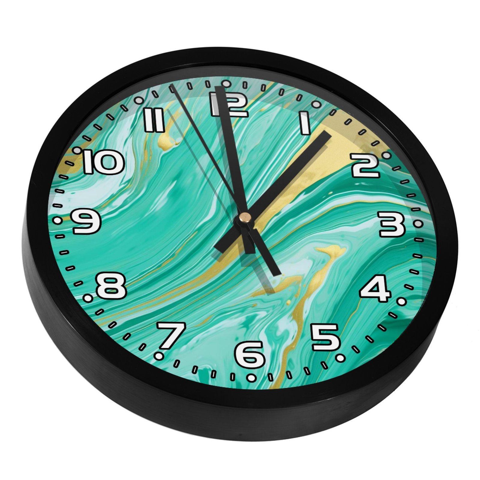 Wall Clocks Battery Operated Modern Clocks Round Silent Clock 9.8 in ...