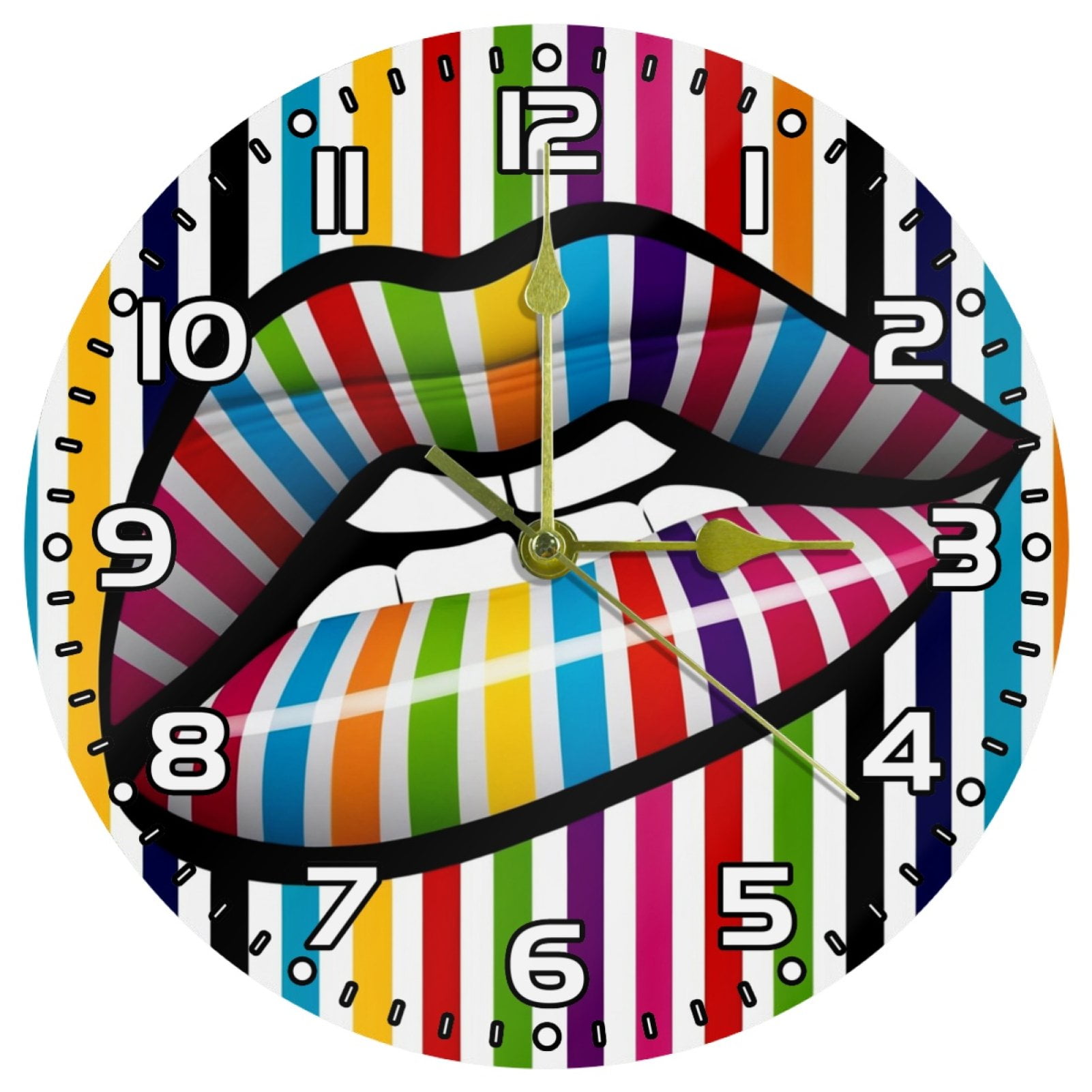 Wall Clocks Battery Operated Modern Clocks Round Silent Clock 9.85 in ...