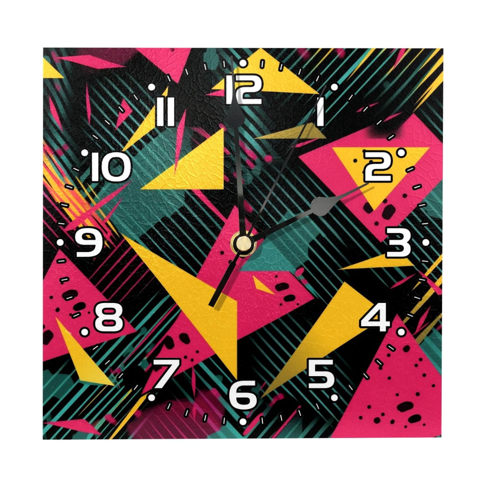 Wall Clocks Battery Operated Modern Clocks Square Silent Clock 7.87 in ...