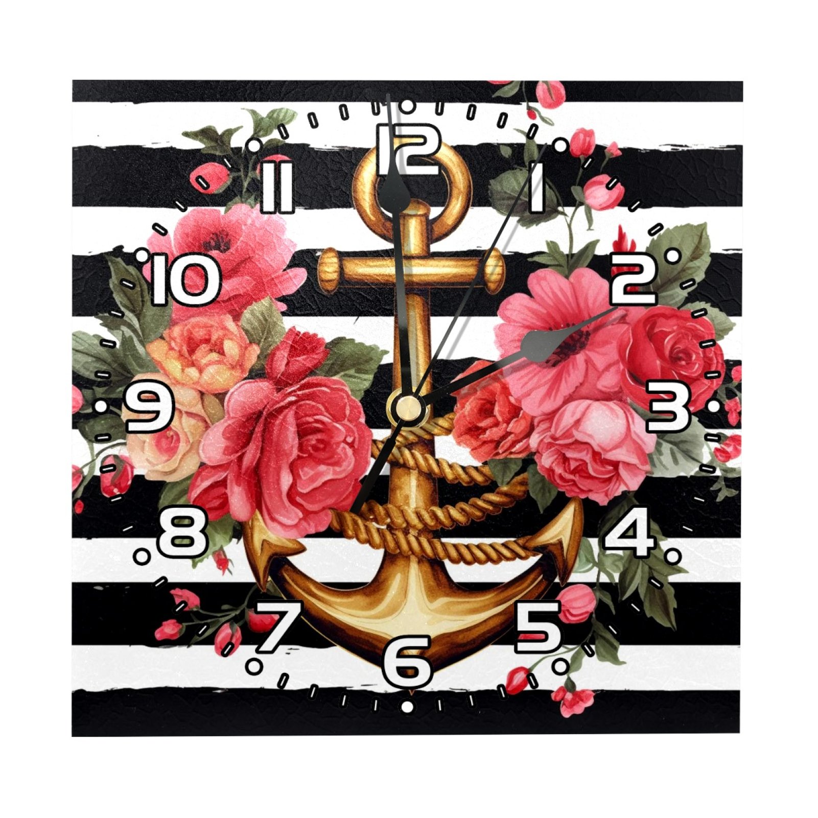Wall Clocks Battery Operated Modern Clocks Square Silent Clock 7.87 in ...