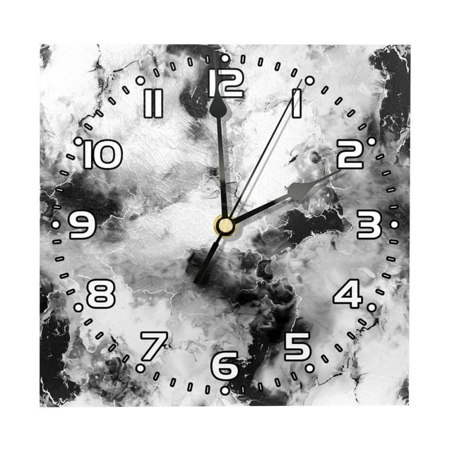 Wall Clocks Battery Operated Modern Clocks Square Silent Clock 7.87 in ...