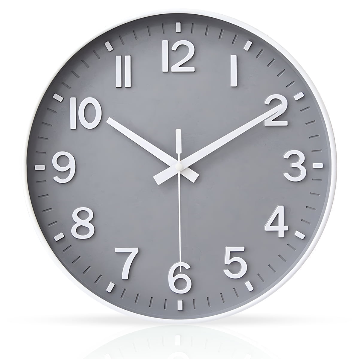 Wall Clocks Battery Operated for Living Room Kitchen 12" Silent Non ...