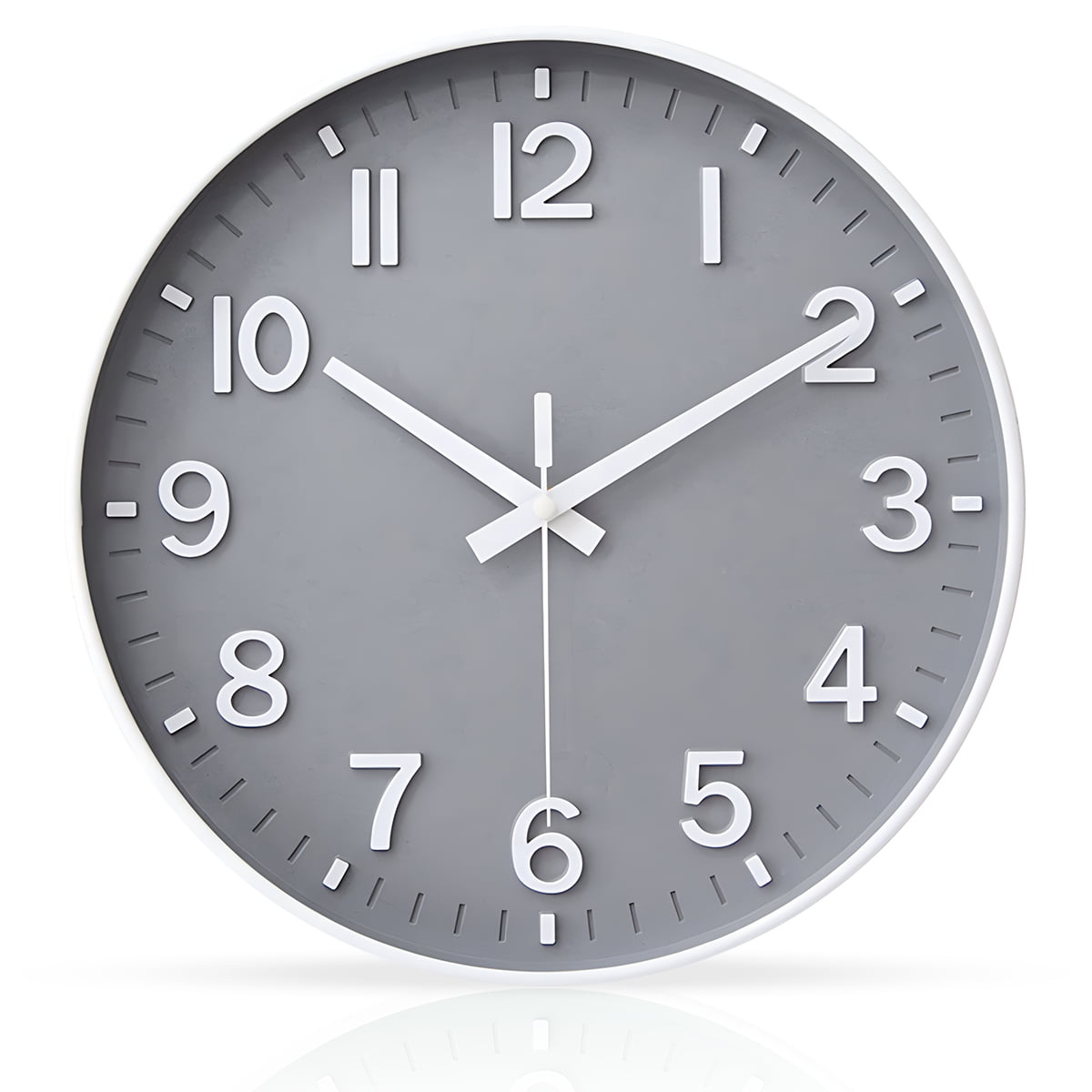 Wall Clocks Battery Operated for Living Room Kitchen 12" Silent Non ...