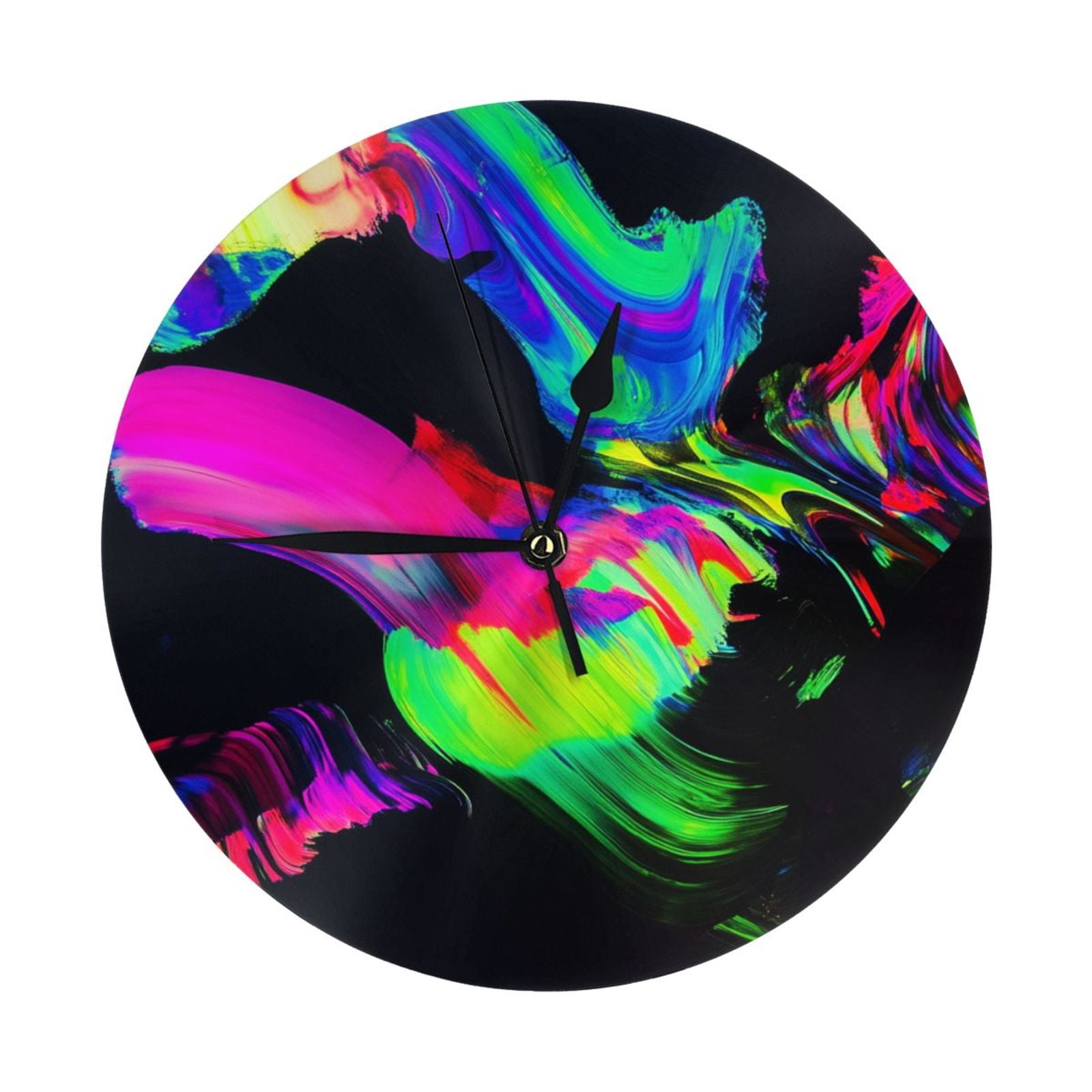 Wall Clocks Liquid marbling paint background (5) Decorative for Living ...